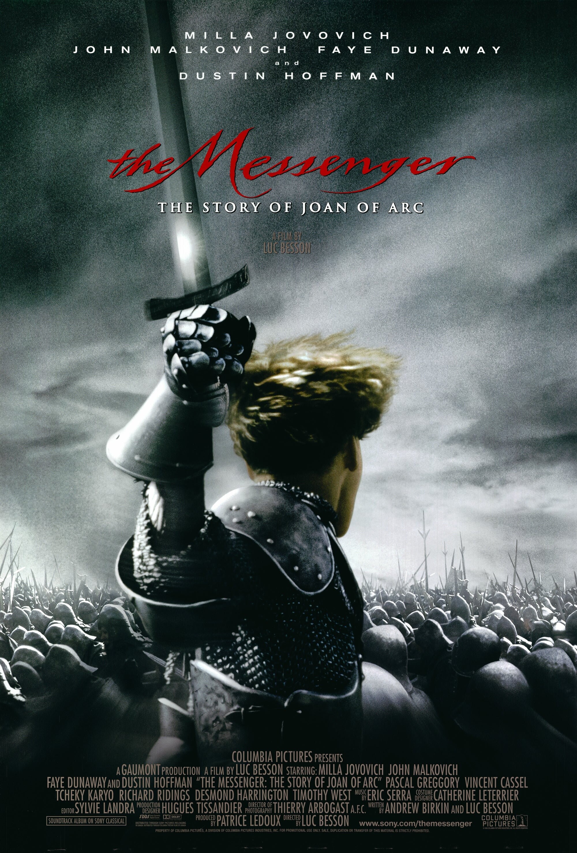 The Messenger 1999 One Sheet Poster Rolled - Etsy
