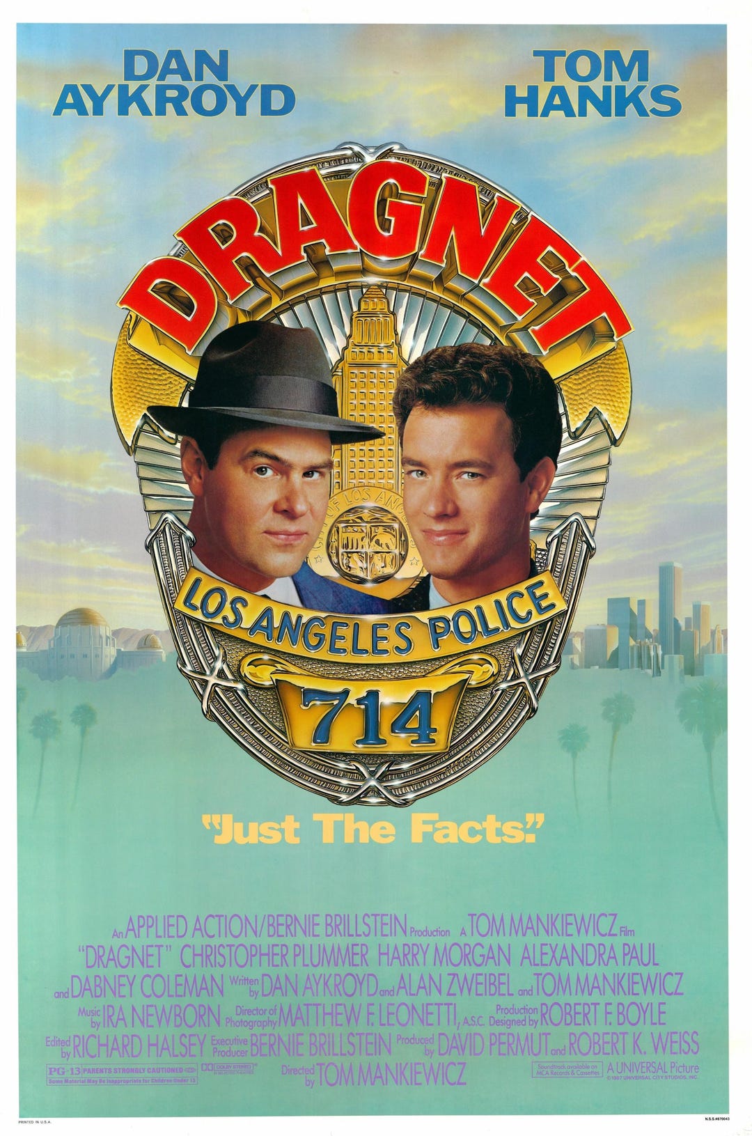Dragnet 1987 One Sheet Poster Rolled - Etsy