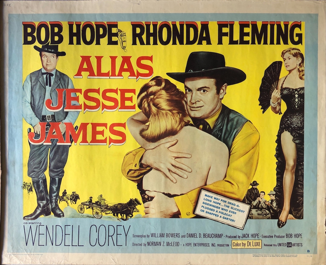 Alias Jesse James Version B 1956 Display Sheet - Etsy