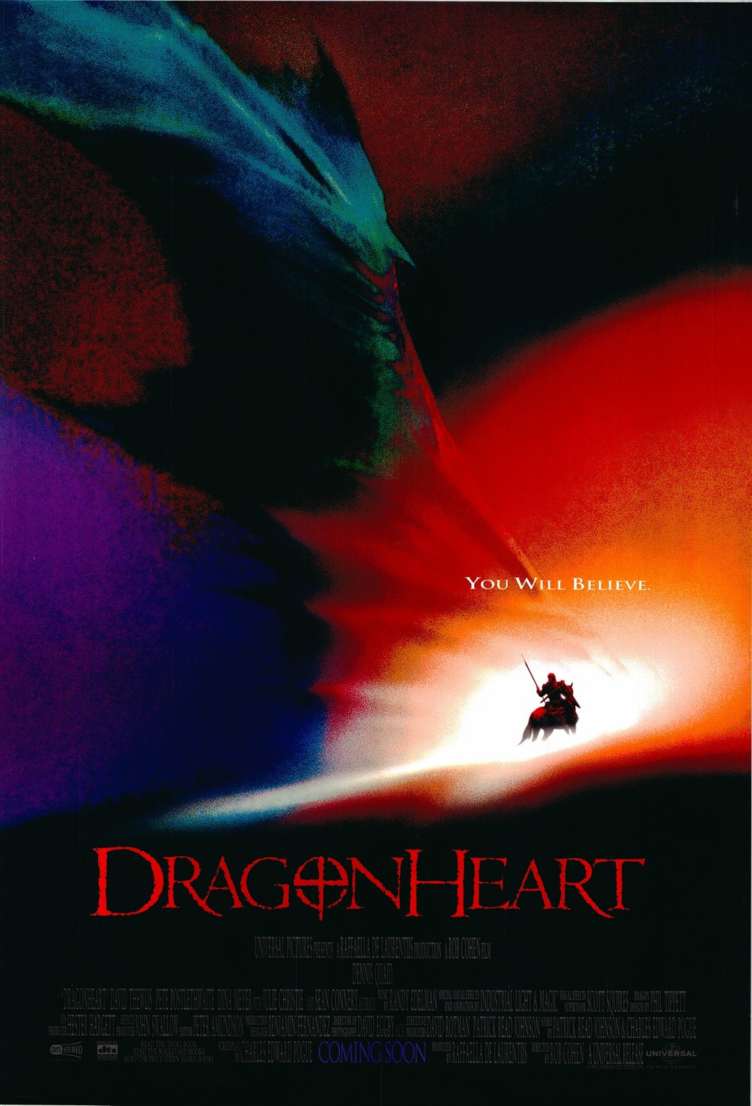 Dragonheart 1996 Advance One Sheet Poster Rolled - Etsy