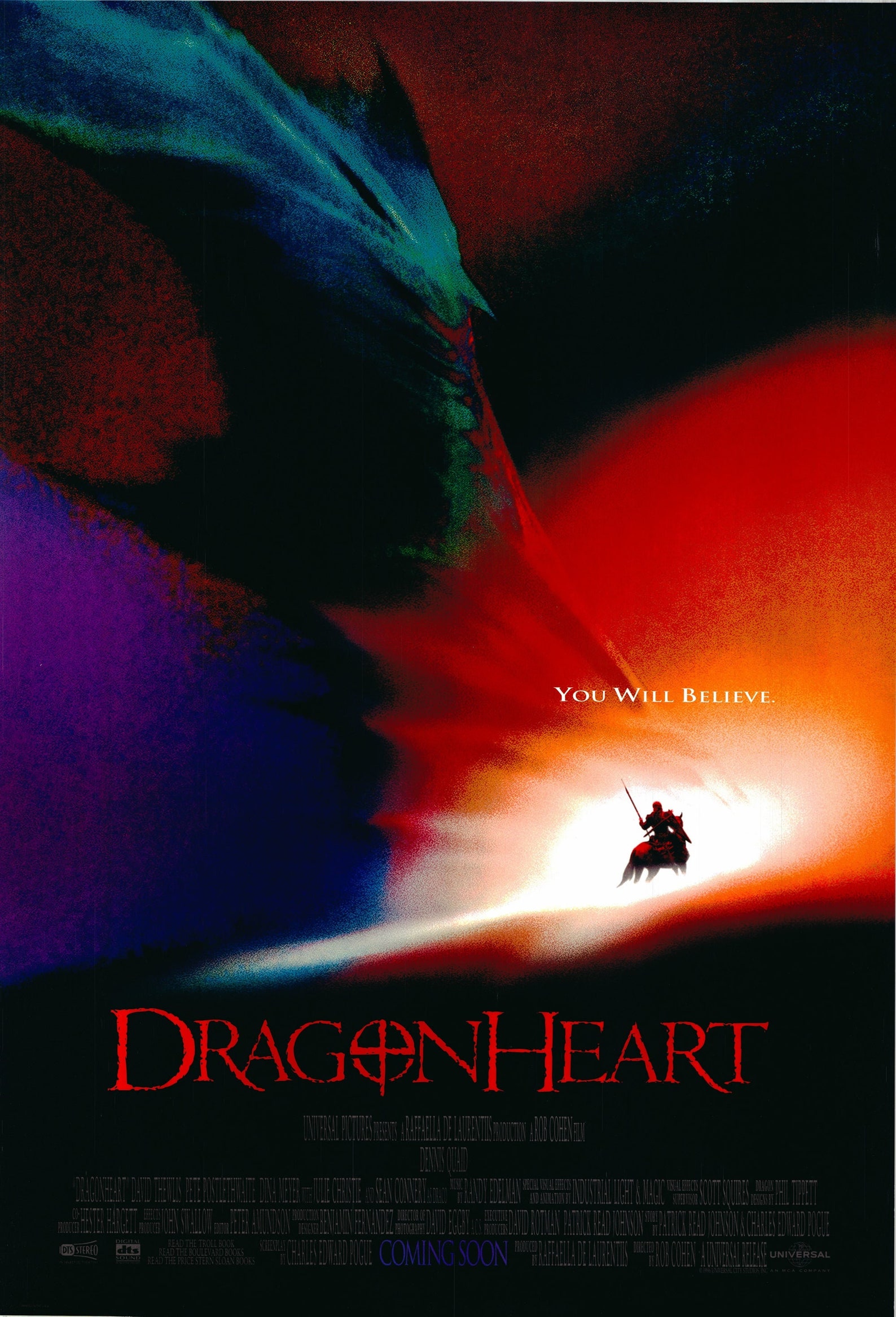 Dragonheart 1996 Advance One Sheet Poster Rolled - Etsy