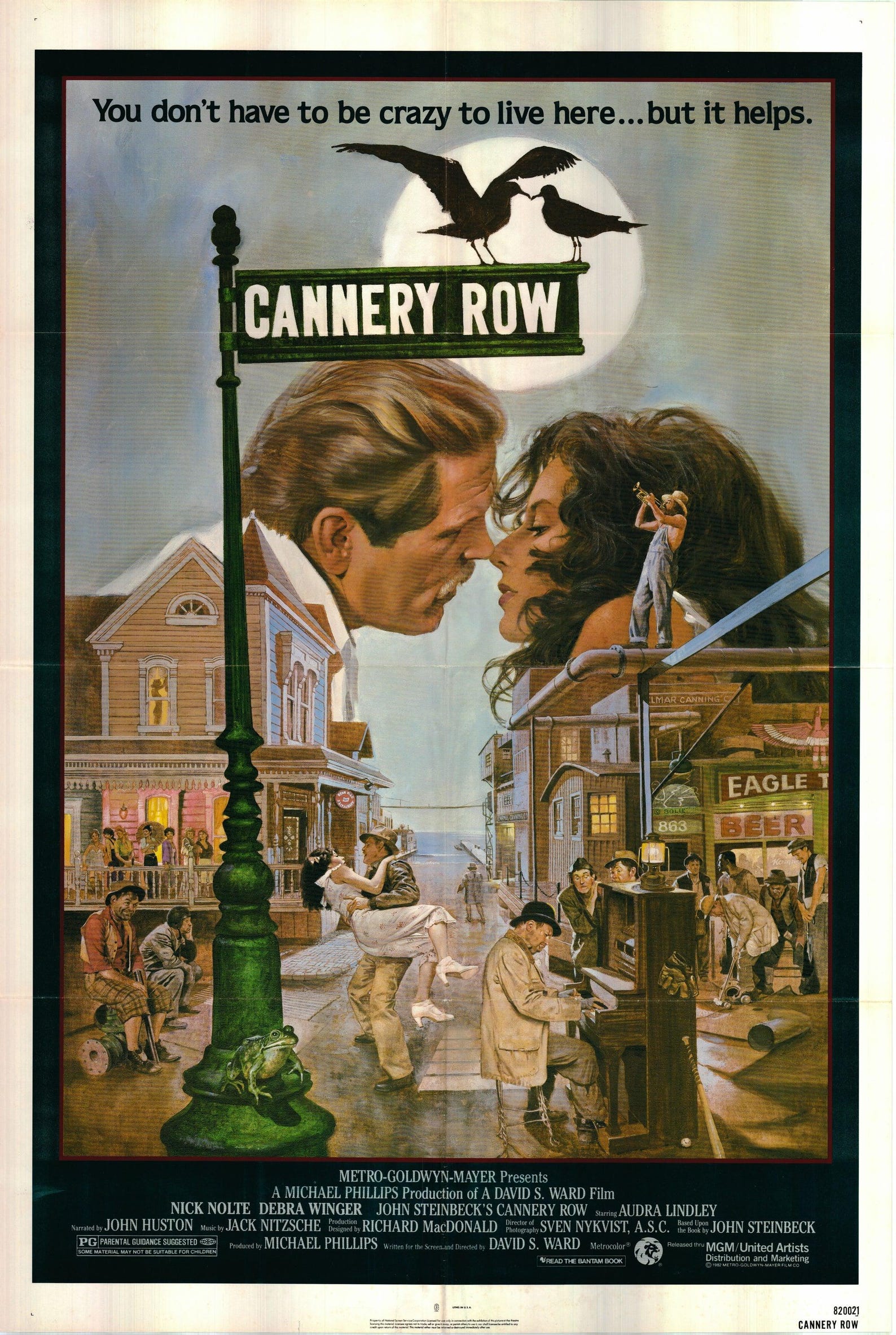 Cannery Row 1982 One Sheet Poster Folded - Etsy