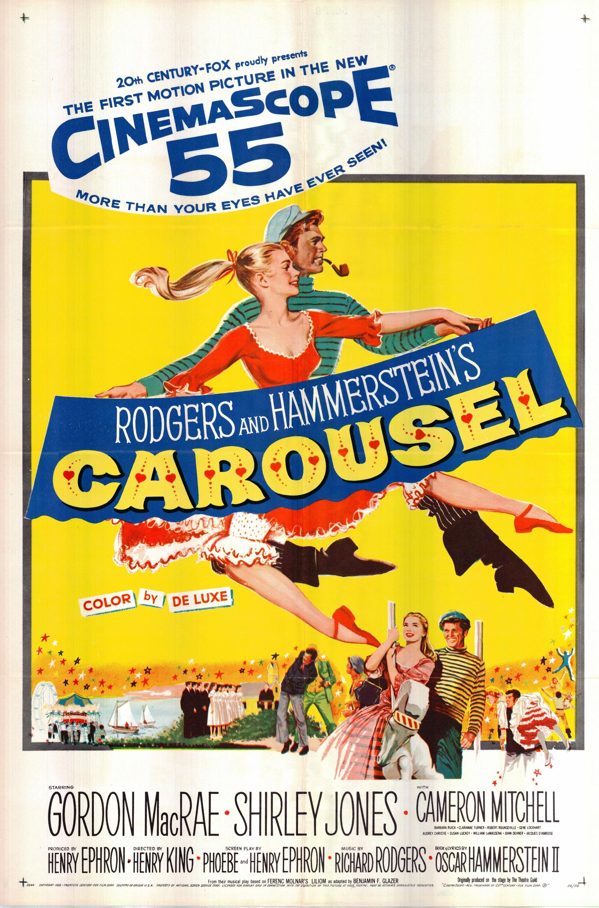 Carousel 1956 One Sheet Poster Folded - Etsy