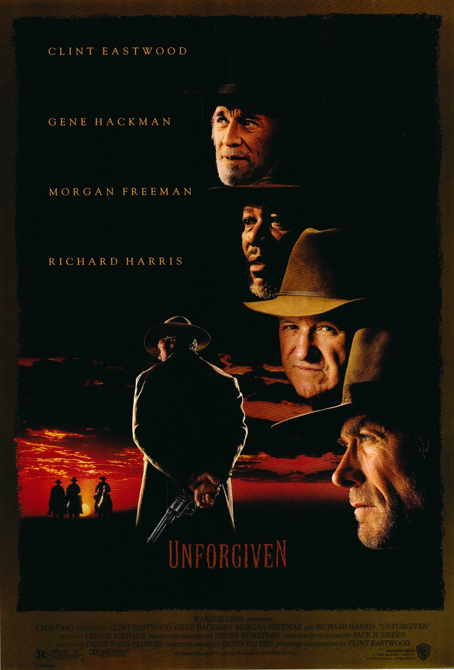 Unforgiven 1992 One Sheet Poster Rolled - Etsy