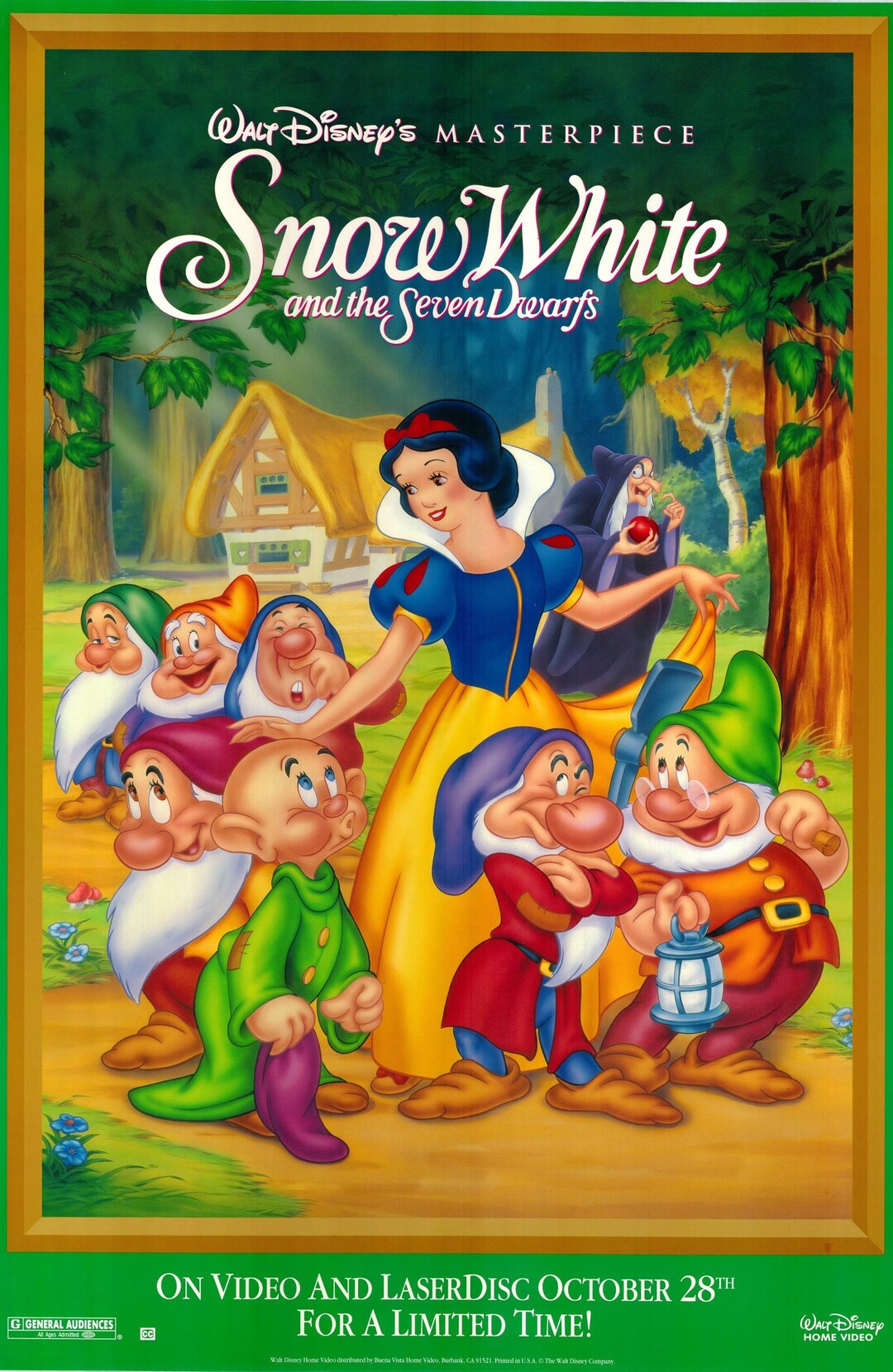 Snow White 1987R One Sheet Poster Rolled - Etsy