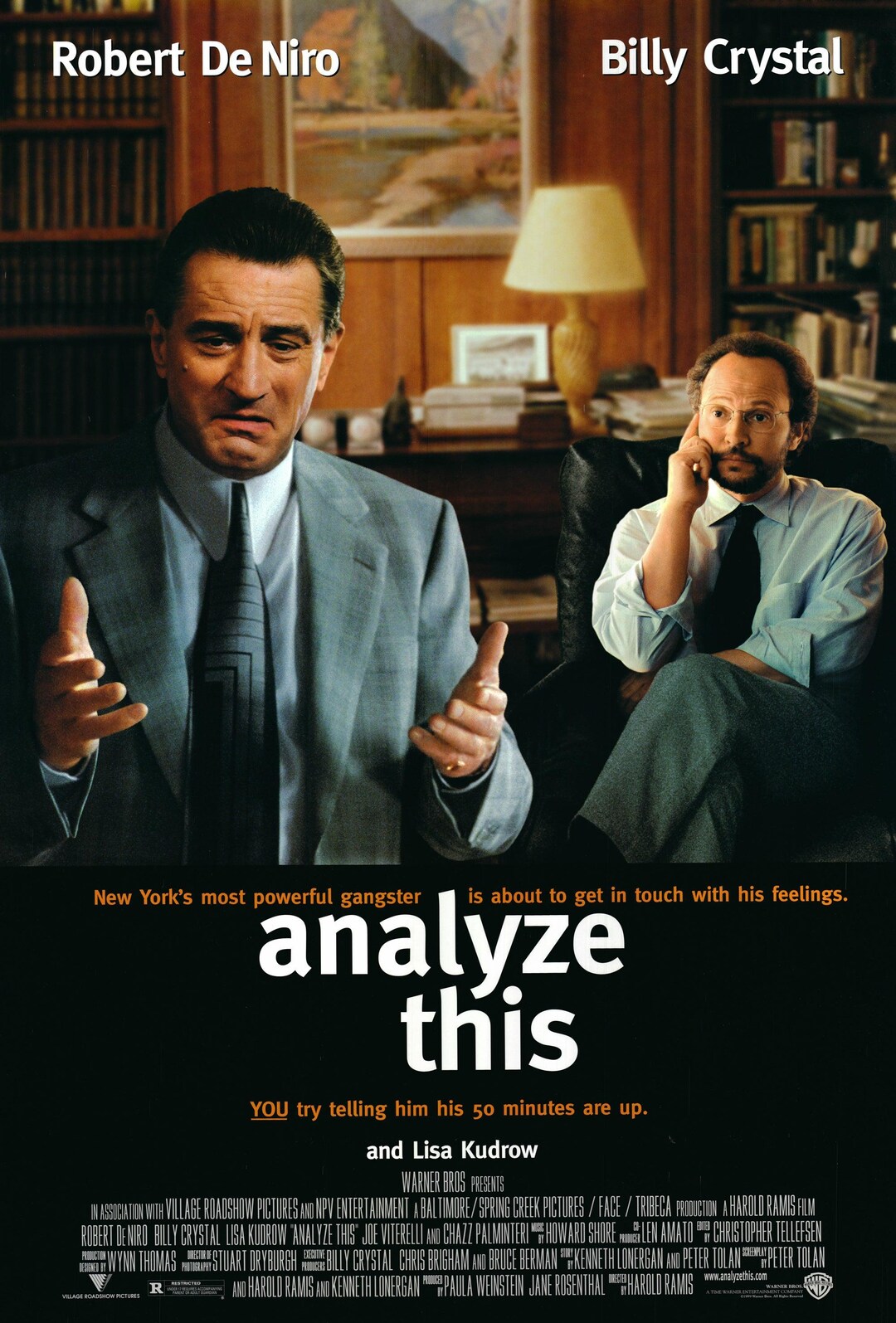 Analyze This 1999 One Sheet Poster Rolled - Etsy