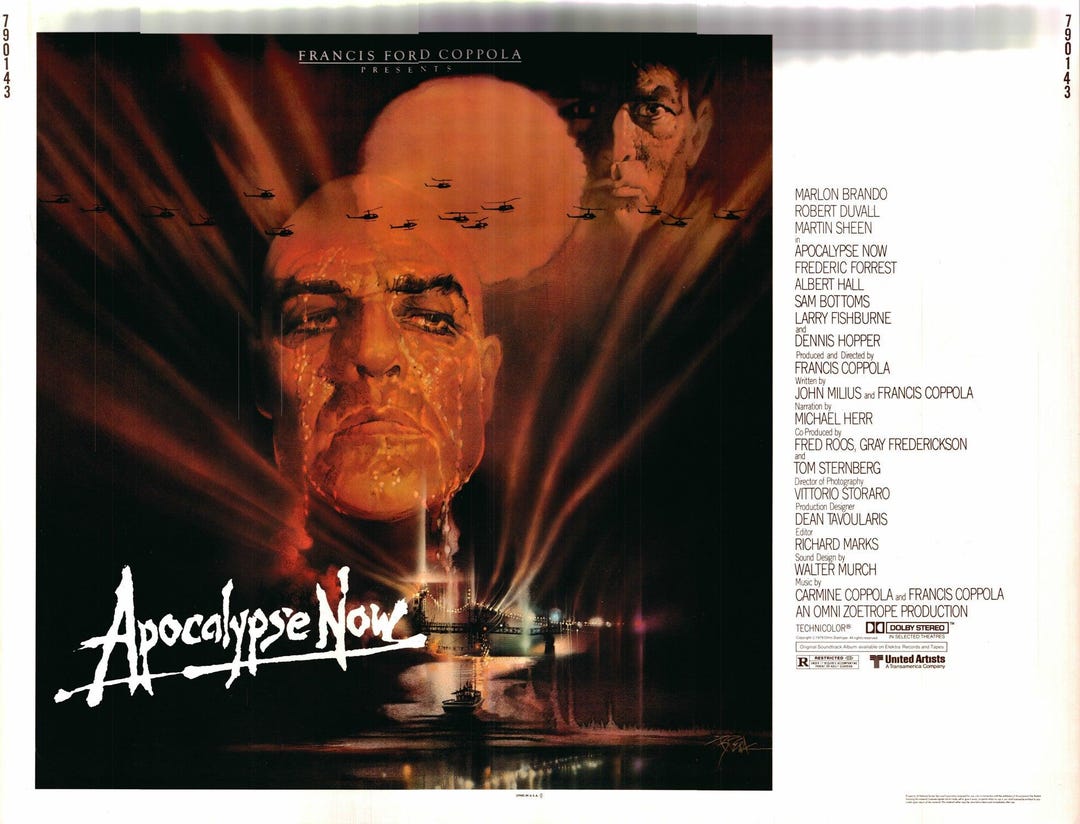 Apocalypse Now 1979 Poster Rolled - Etsy