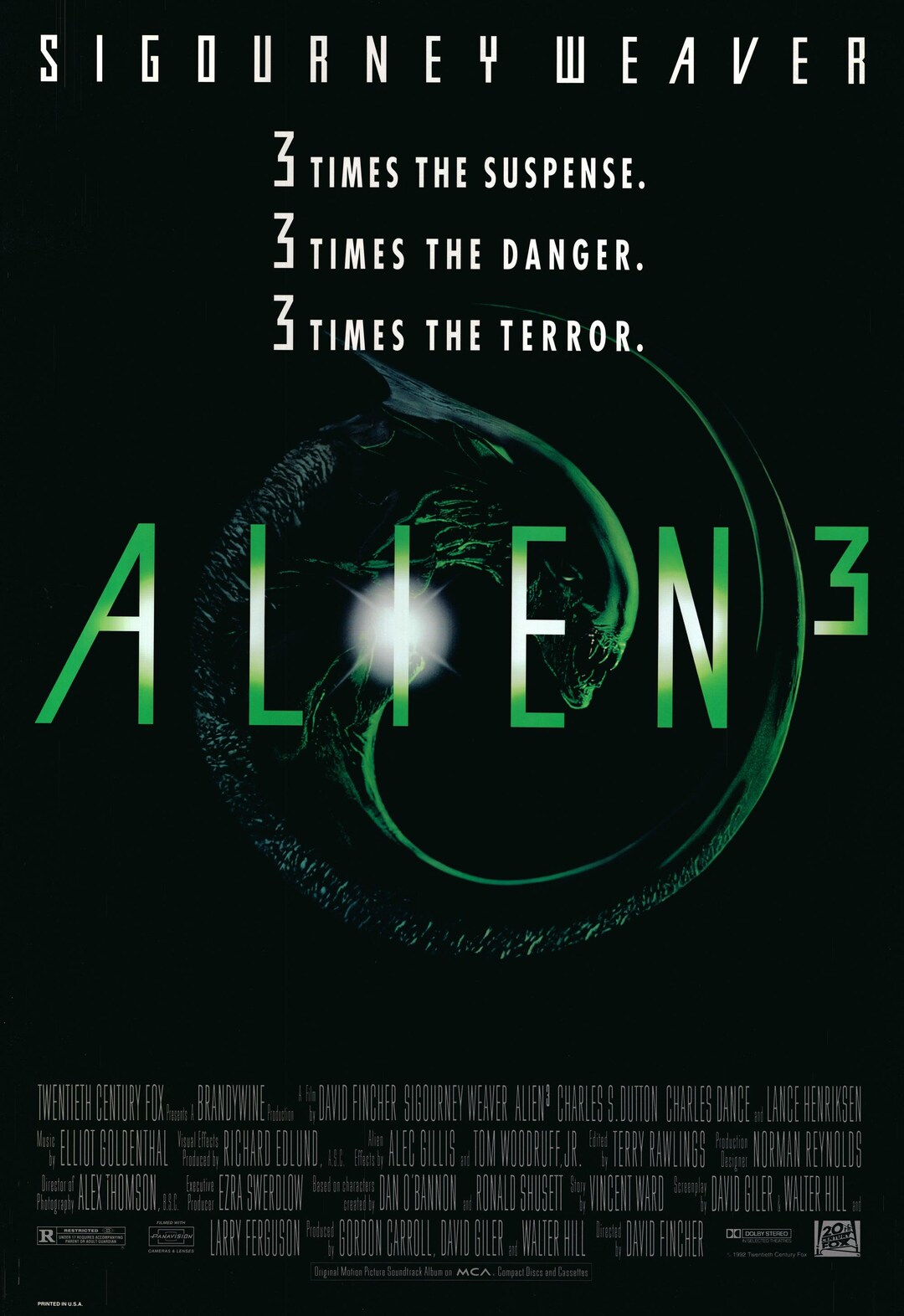Aliens 3 1992 One Sheet Poster Rolled - Etsy