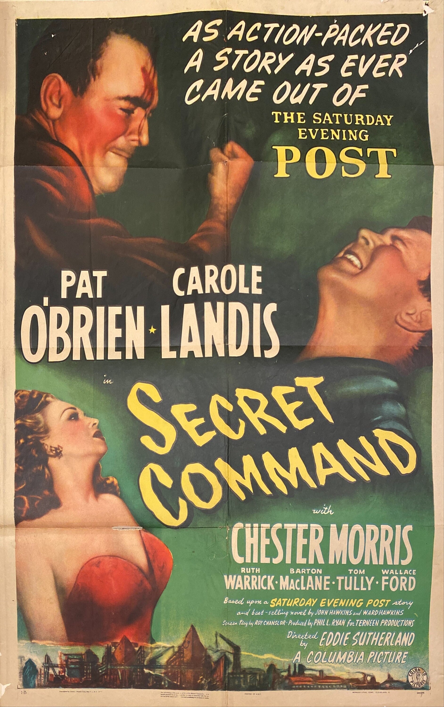 Secret Command 1944 One Sheet Poster Folded - Etsy