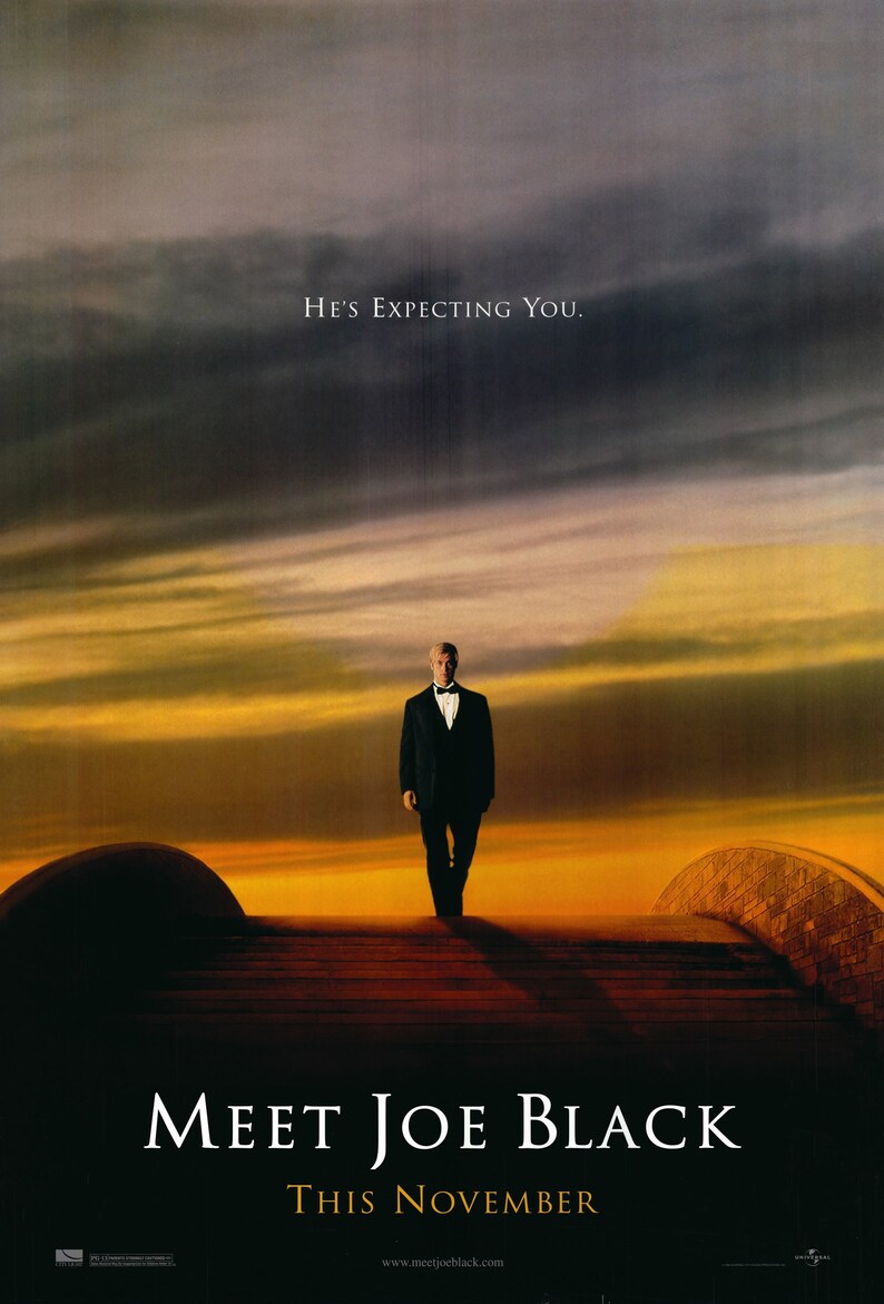 Meet Joe Black 1998 Advance One Sheet Poster Rolled Double Sided Etsy