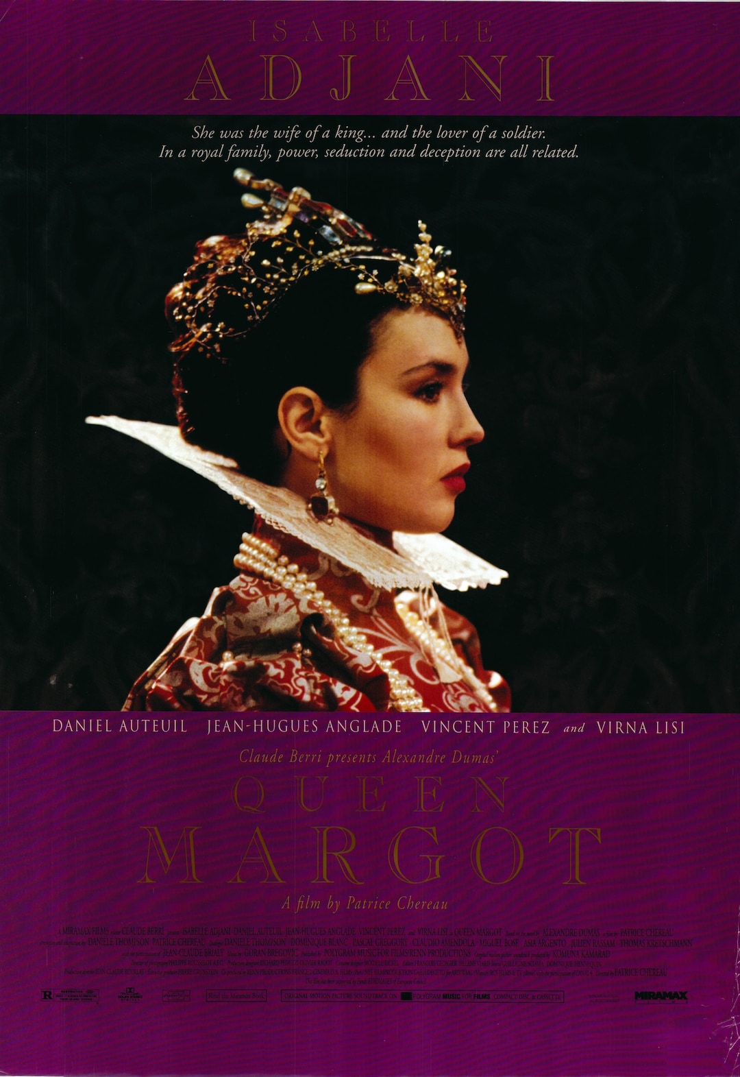 Queen Margot 1994 One Sheet Poster Rolled - Etsy