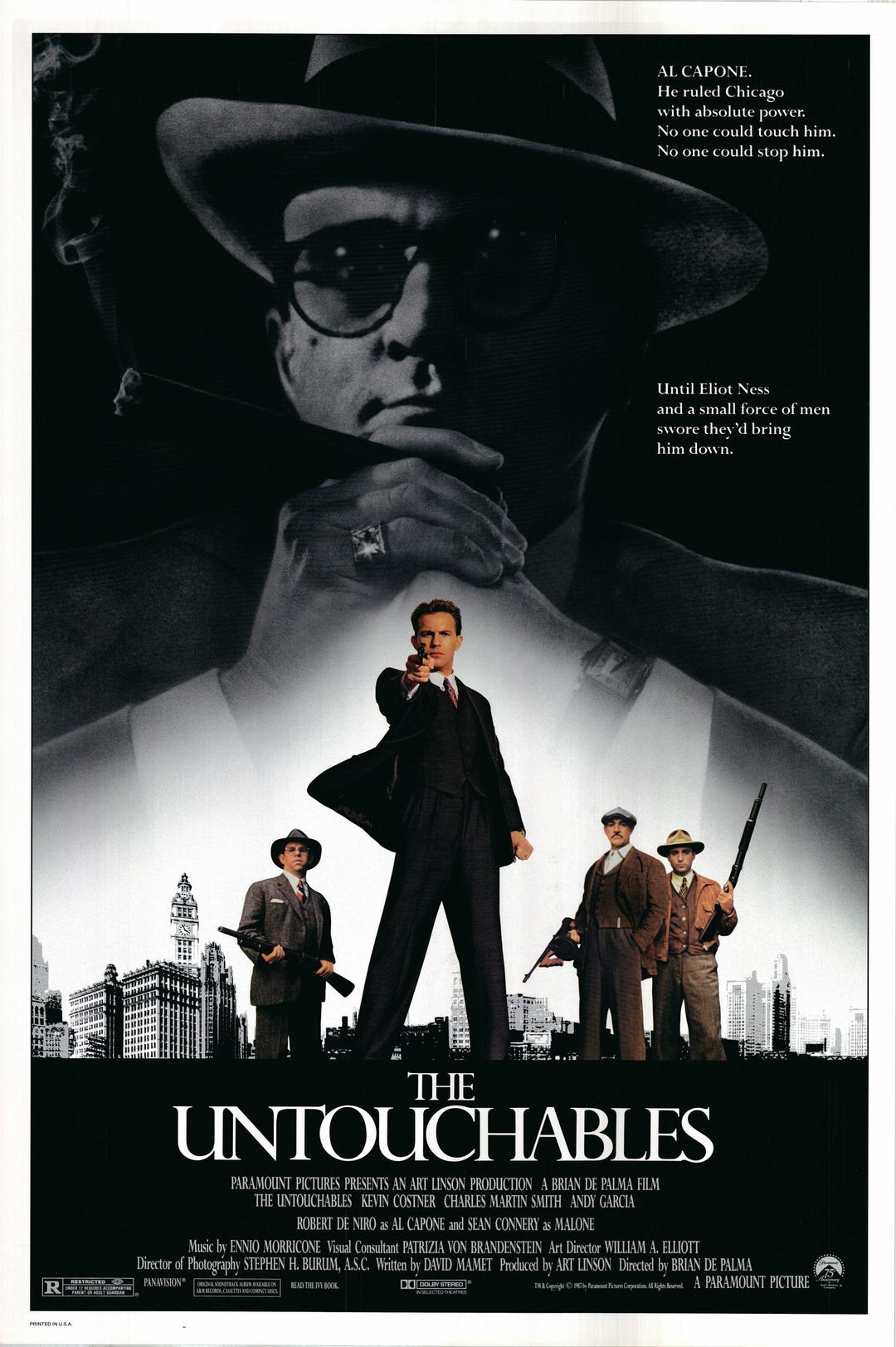 The Untouchables 1987 One Sheet Poster Rolled - Etsy