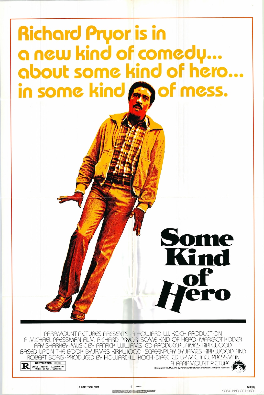 Some Kind of Hero 1982 One Sheet Poster Folded - Etsy