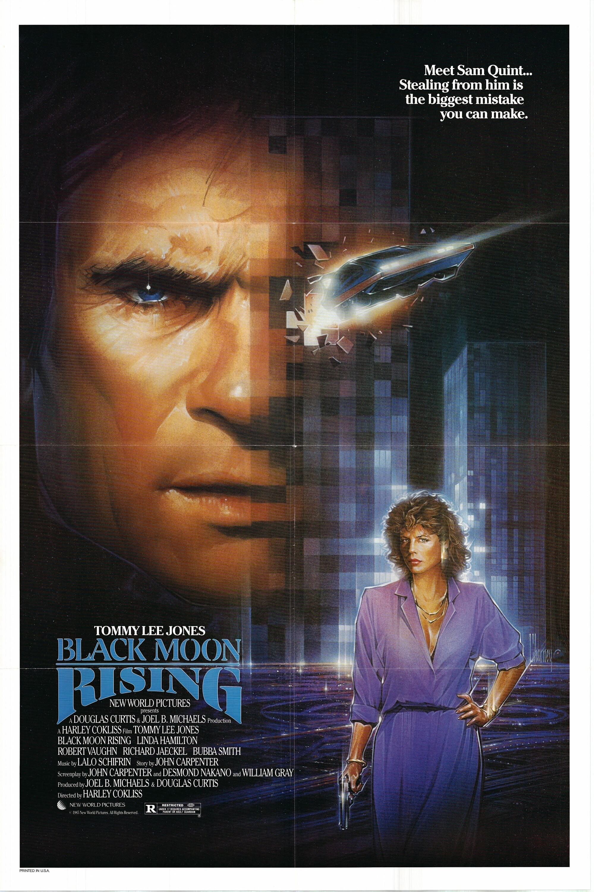 Black Moon Rising 1985 One Sheet Poster Folded - Etsy