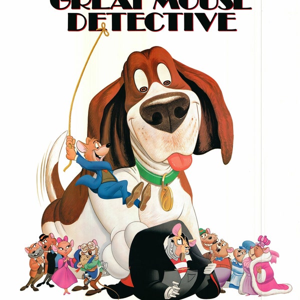 Great Mouse Detective Vintage Poster - Etsy