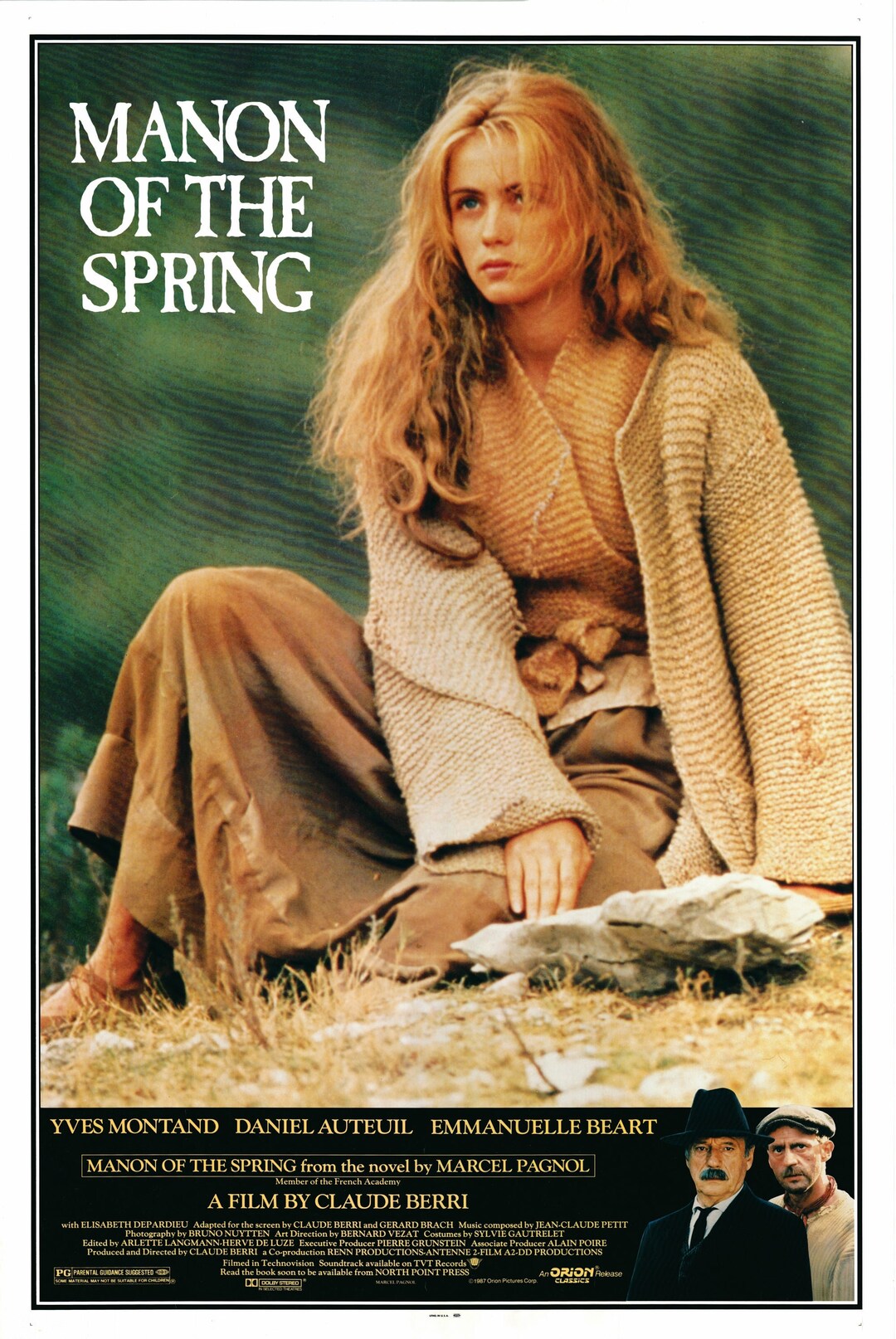 Manon of the Spring 1987 One Sheet Poster Rolled - Etsy
