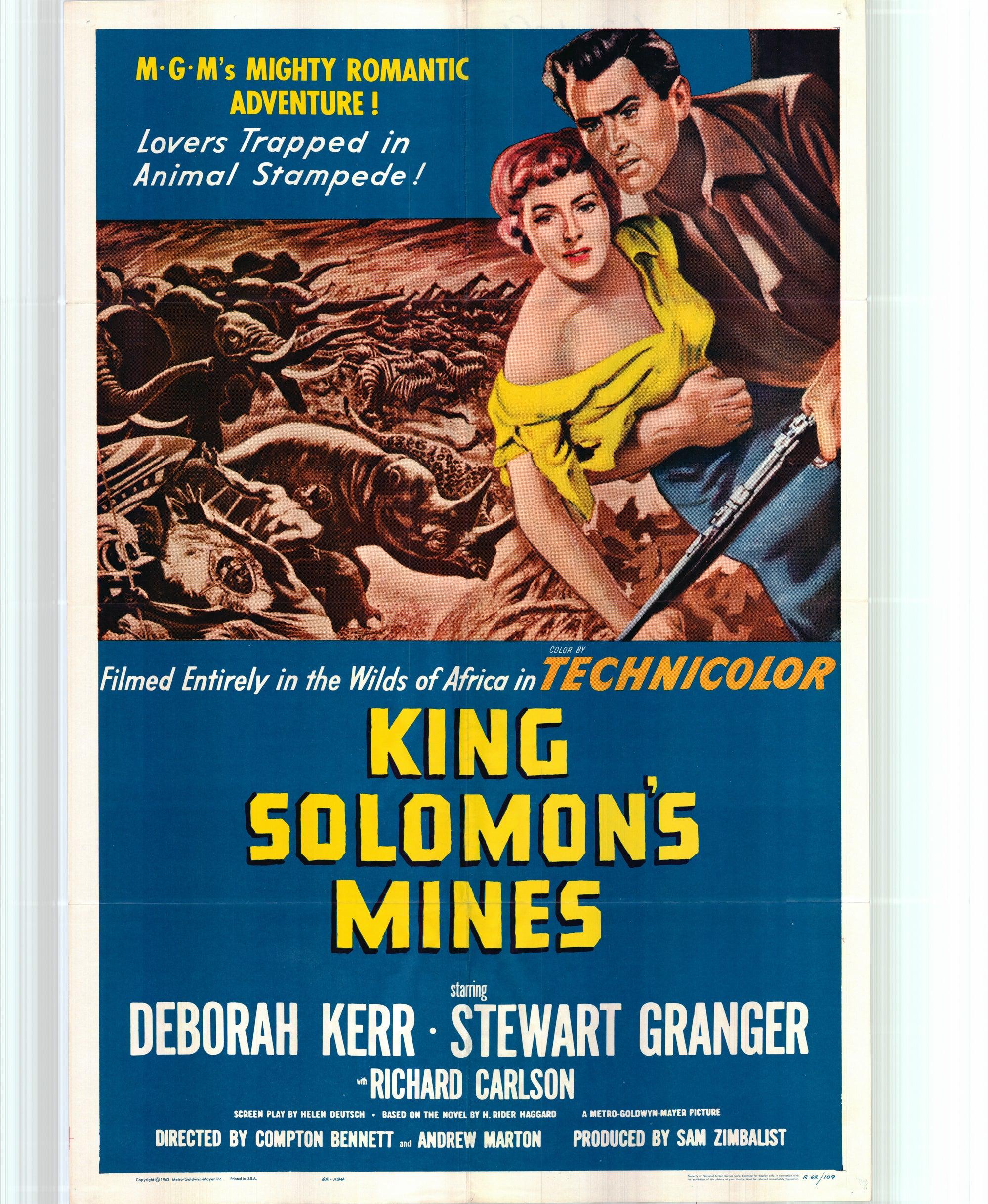 King Solomon's Mines 1962R One Sheet Poster Folded - Etsy