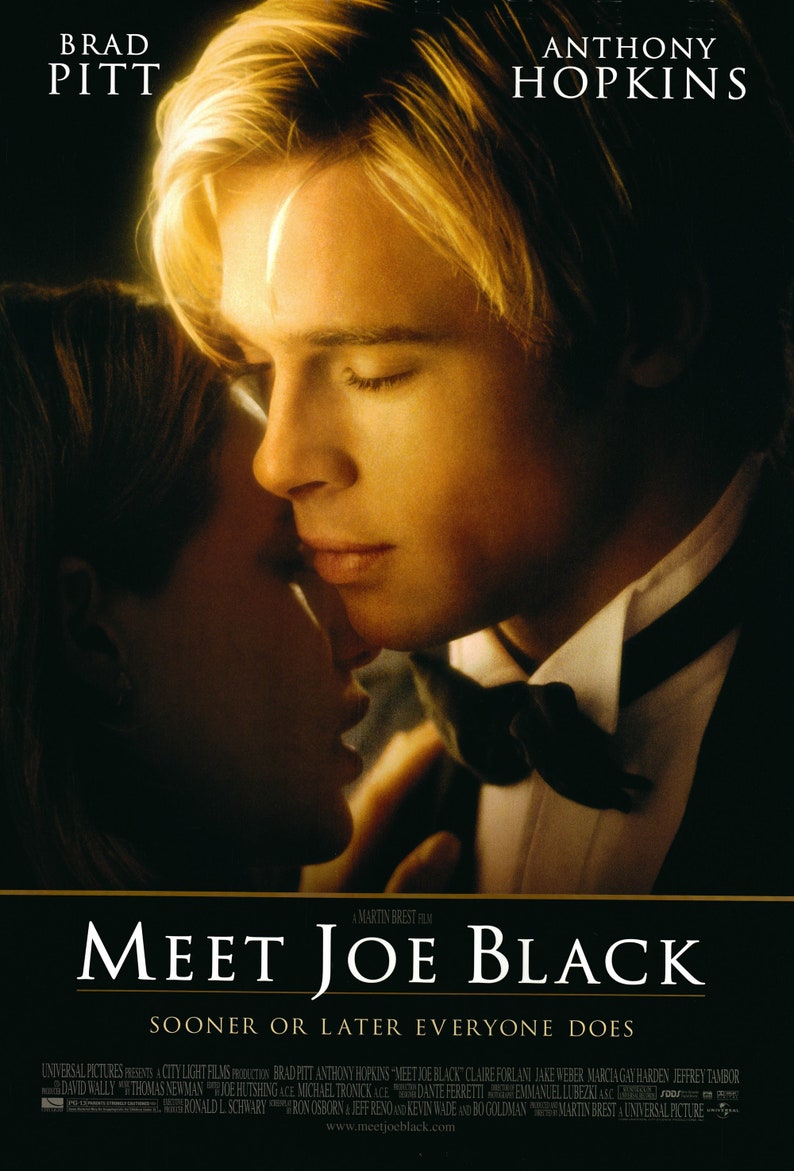 Meet Joe Black 1998 Advance One Sheet Poster Rolled Double Sided Etsy