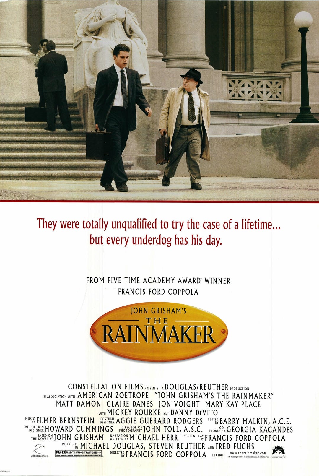 Rainmaker 1997 One Sheet Poster Rolled Double Sided - Etsy
