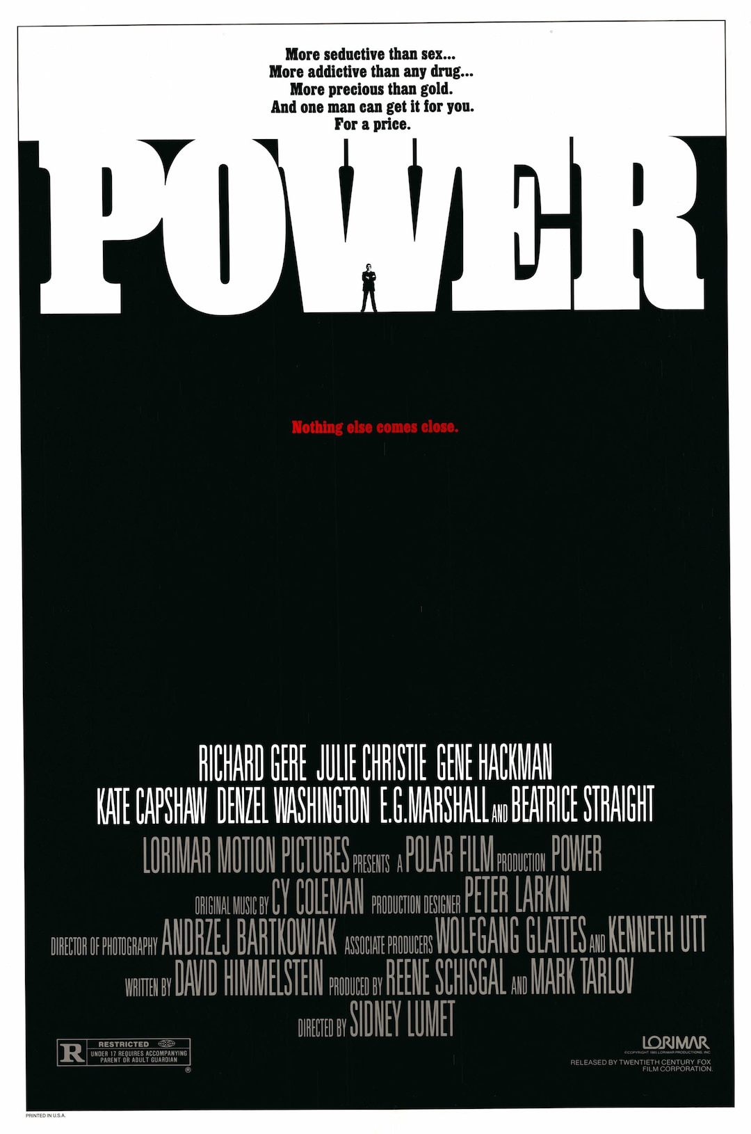Power 1985 One Sheet Poster Rolled - Etsy