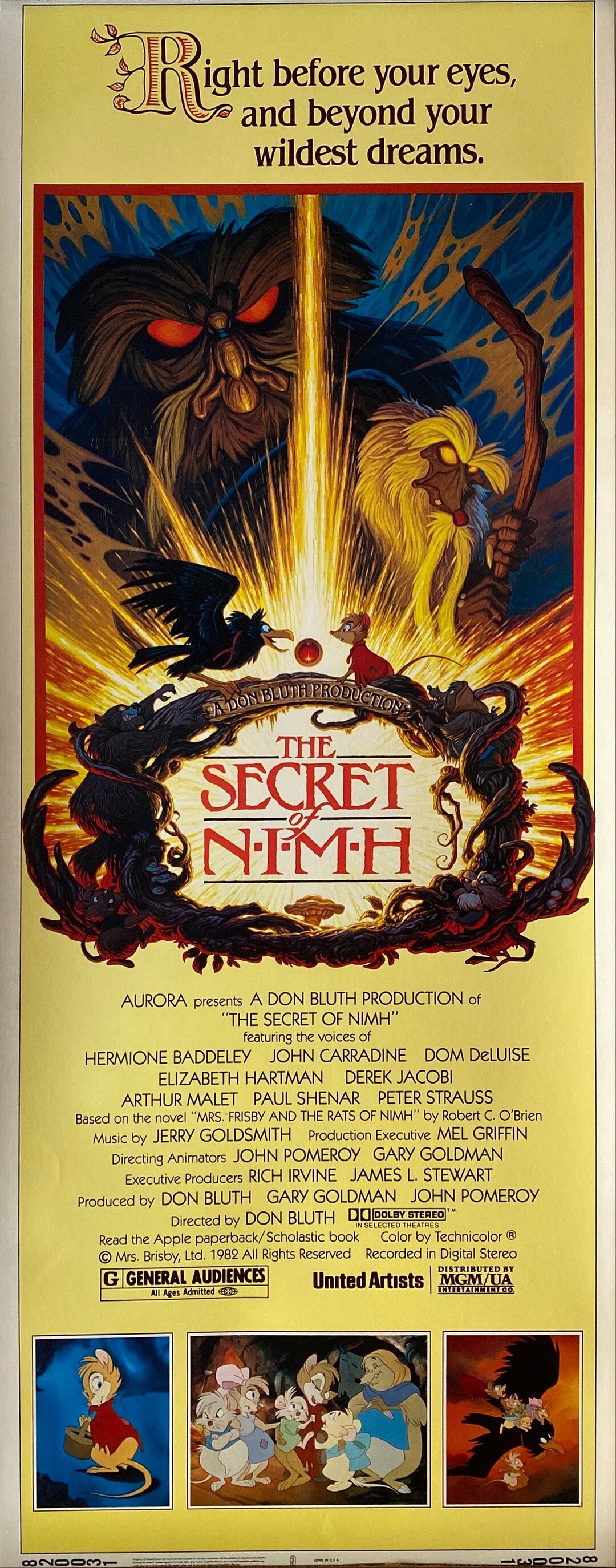 The Secret of Nimh 1982 Insert Card - Etsy