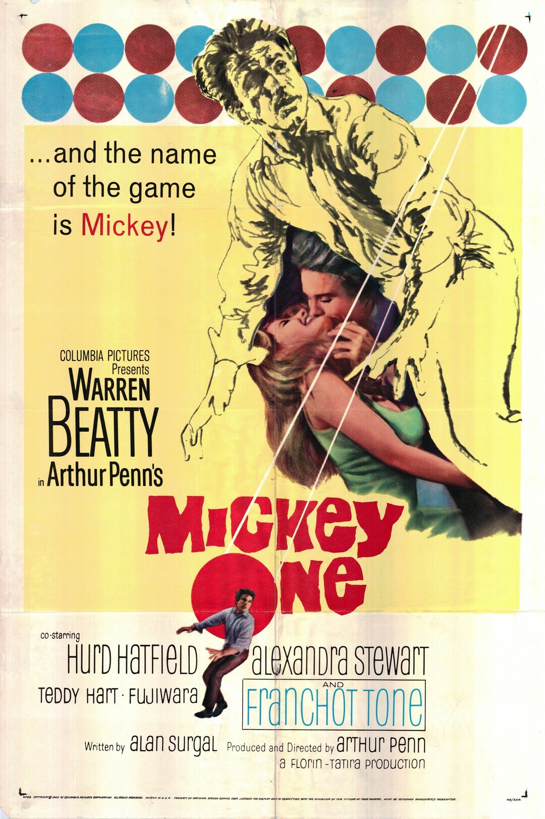 Mickey One 1965 One Sheet Poster Folded - Etsy