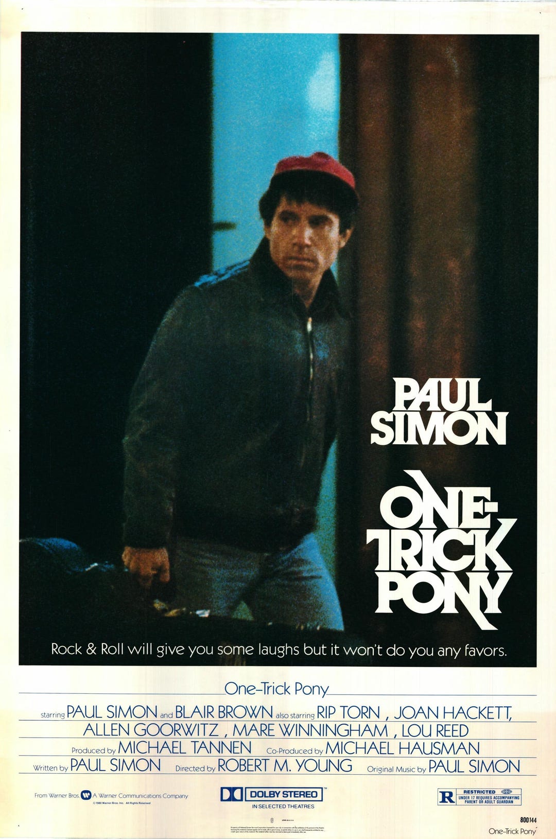 One Trick Pony 1980 One Sheet Poster Rolled - Etsy
