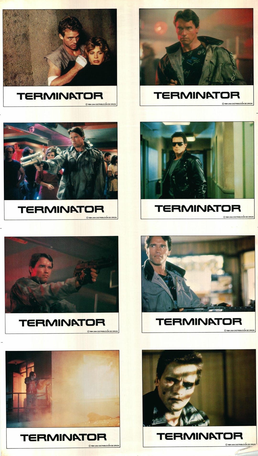 Italian Terminator 1984 Italian Terminator Lobby Card Photos One Sheet ...