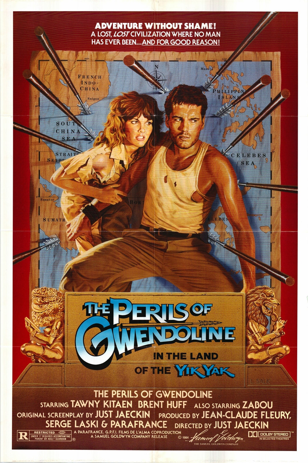 The Perils of Gwendoline 1984 One Sheet Poster Folded - Etsy