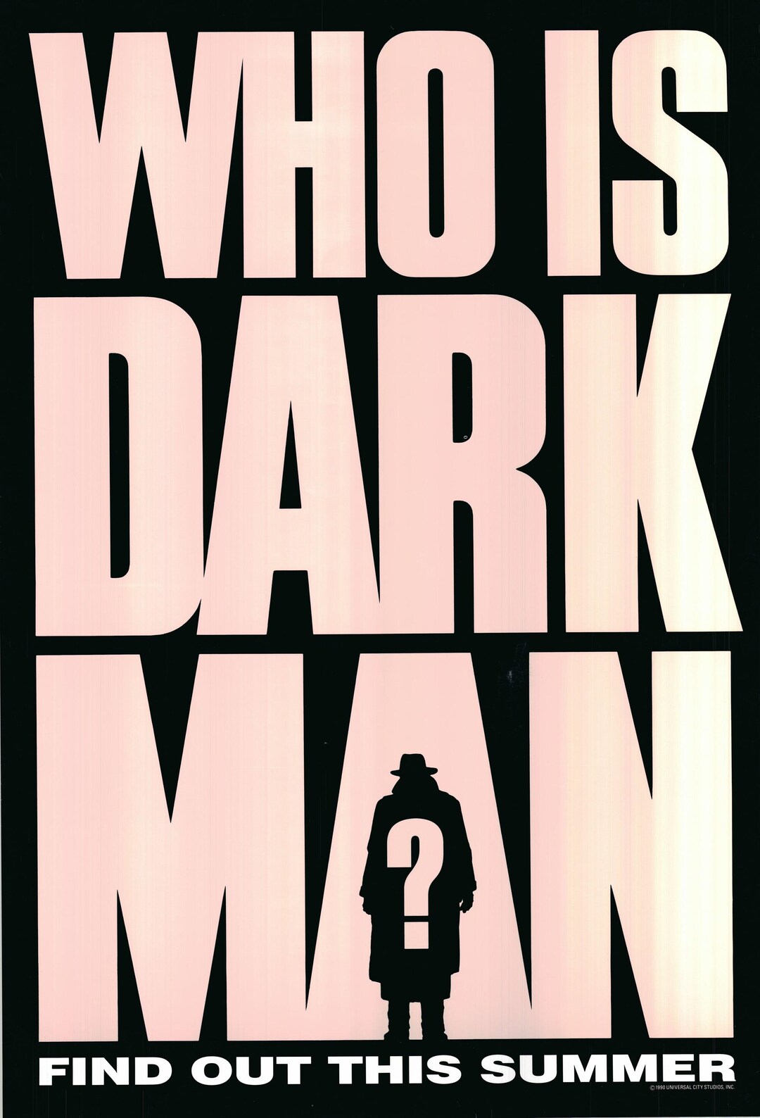 Darkman 1990 Version A One Sheet Poster Rolled Double Sided - Etsy