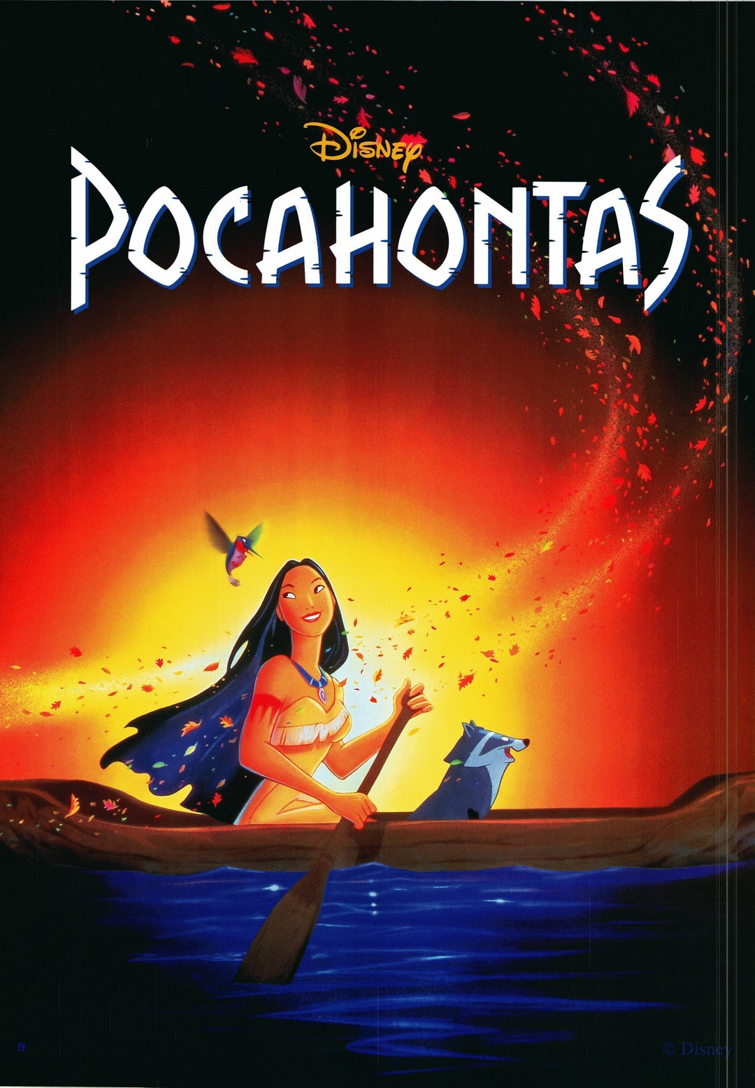 Pocahontas 1995 One Sheet Poster Rolled - Etsy
