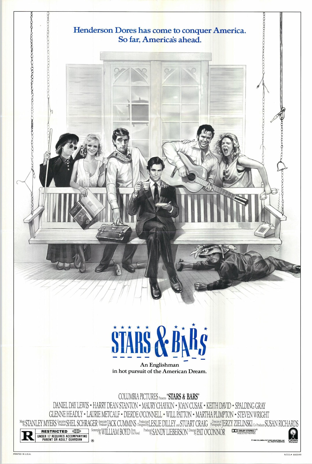 Stars & Bars 1988 One Sheet Poster Folded - Etsy
