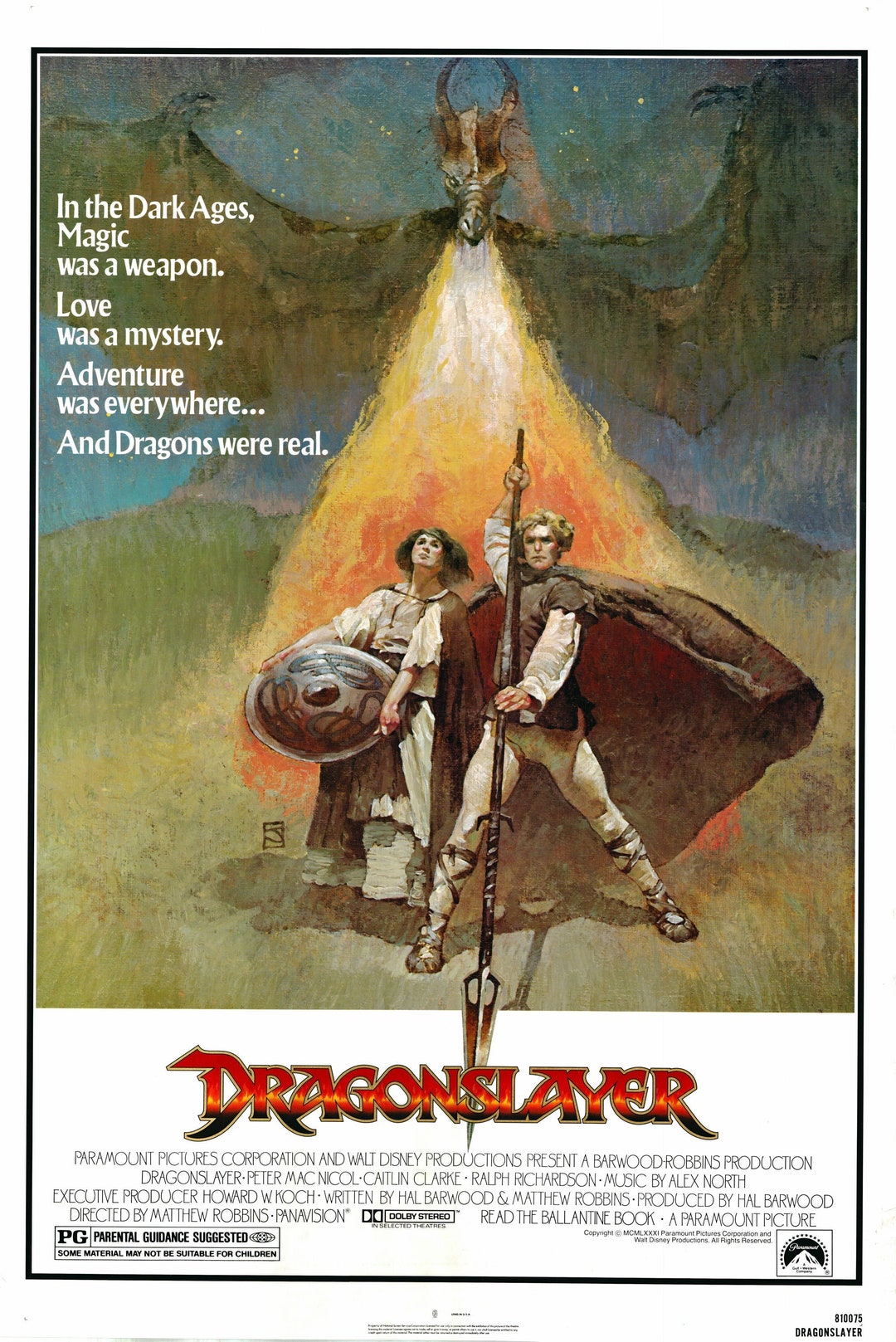Dragonslayer 1981 One Sheet Poster Rolled - Etsy