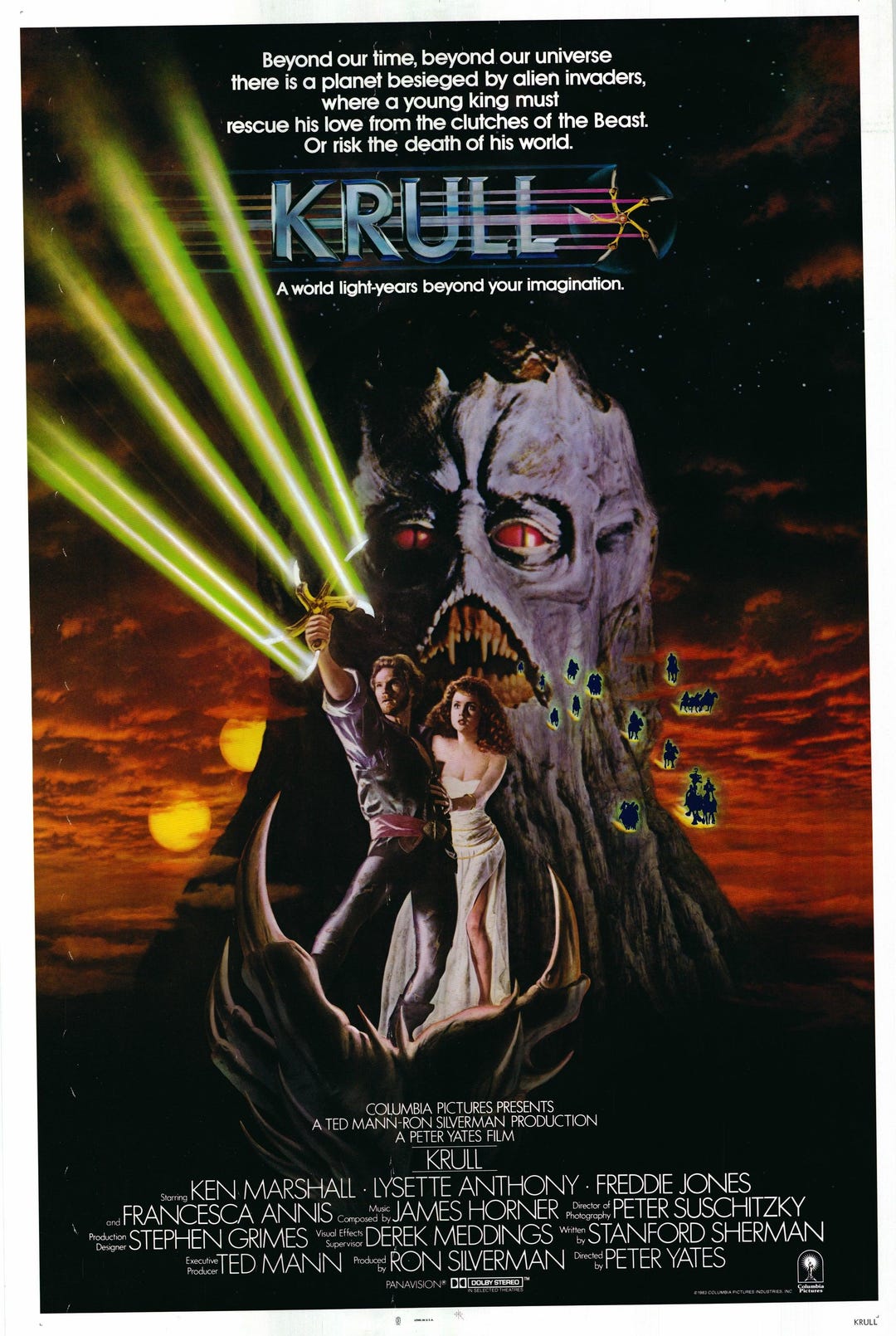 Krull 1983 One Sheet Poster Rolled - Etsy