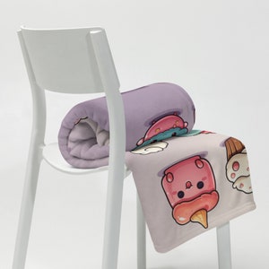 Kawaii Cartoon Characters Blanket Adorable and Cozy Addition to Your ...