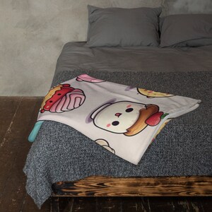 Kawaii Cartoon Characters Blanket Adorable and Cozy Addition to Your ...