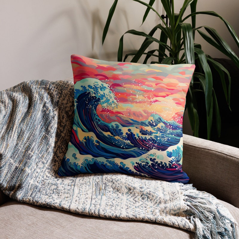 Waves Pillow - Etsy