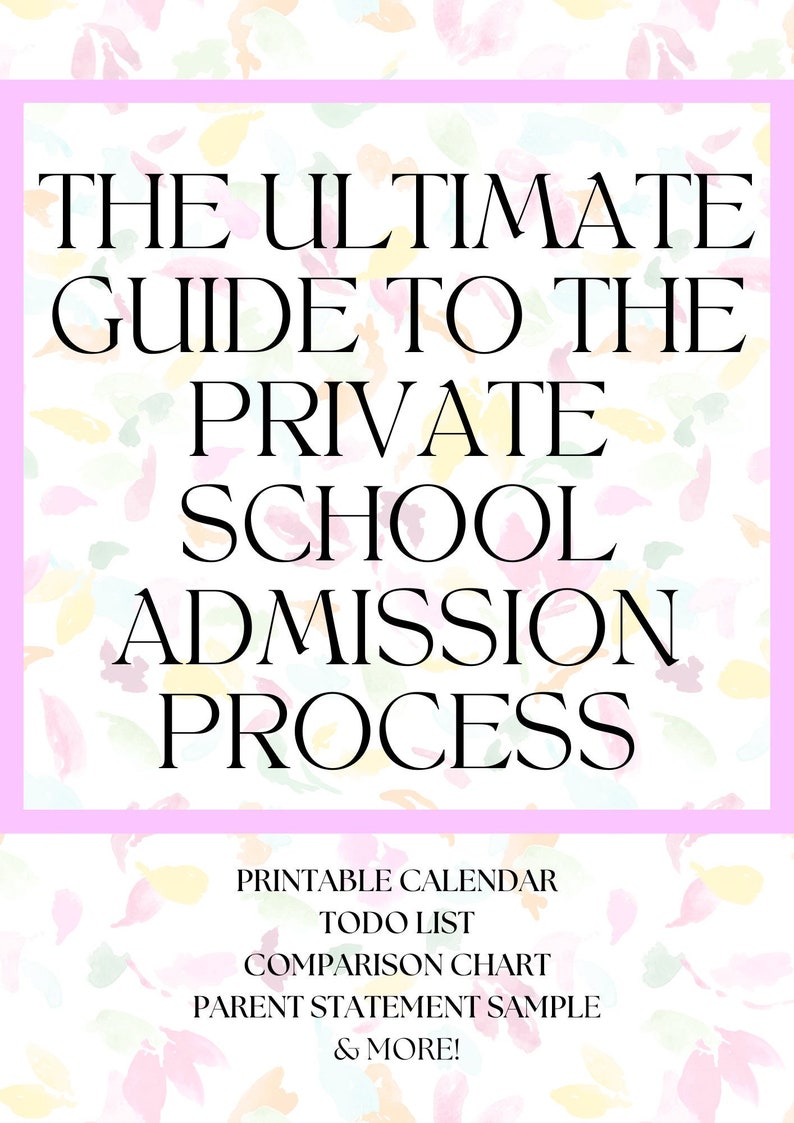 Private School Admission Planner: the Ultimate Guide to the Private ...