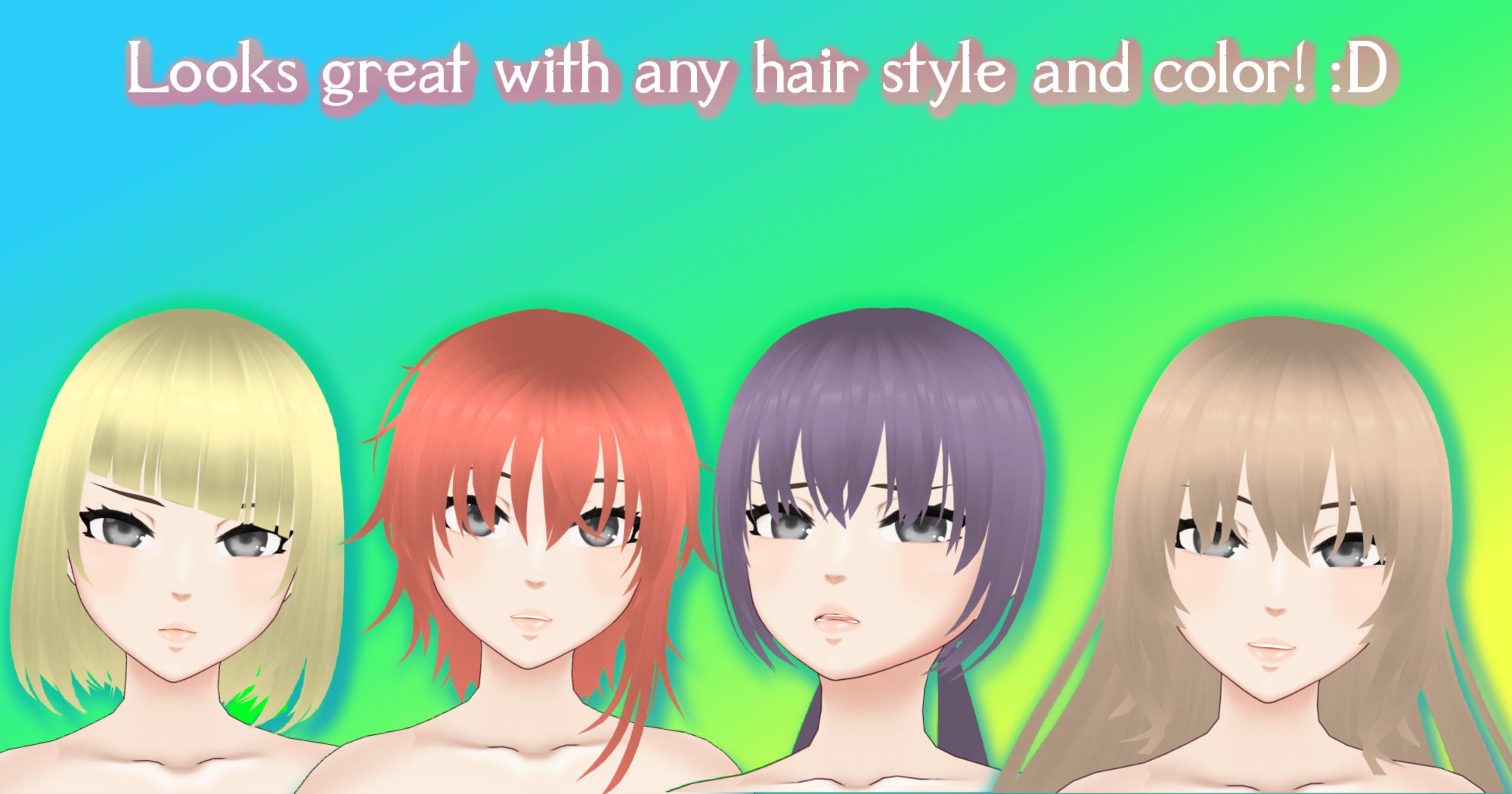 Customizable Vroid Feminine Base Shaded With Several Asset - Etsy