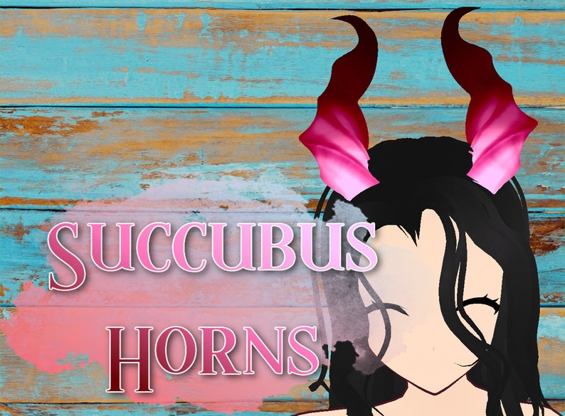 Sensual Succubus Horns! | Customizable Color and Shape! | Vroid Custom ...