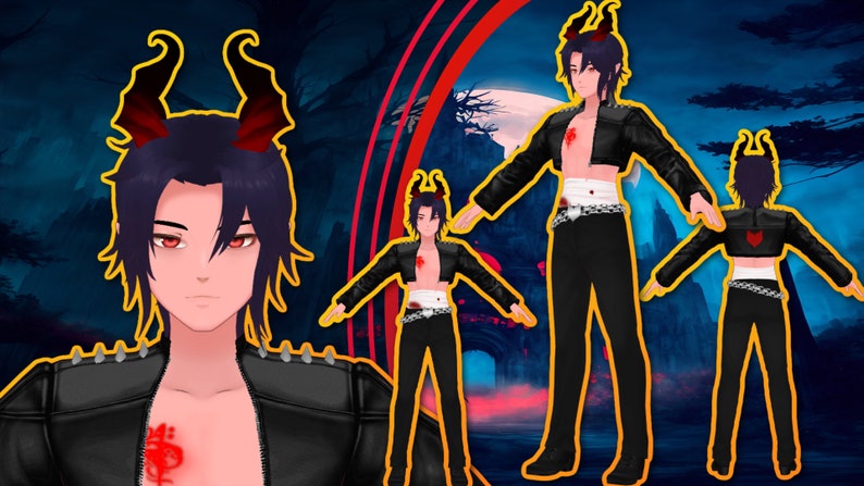 Vtuber Starter Pack Advanced Model animated Overlays - Etsy