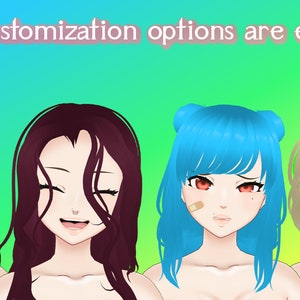 Customizable Vroid Feminine Base! | Shaded, With Several Asset Toggles ...
