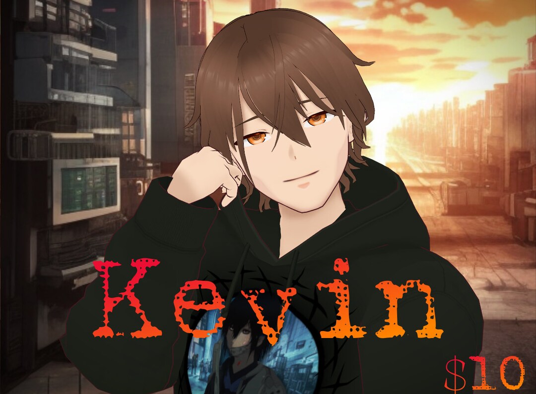 Vtube Ready 3D Male Model "kevin"! | Advanced Facial Tracking! | 52 ...