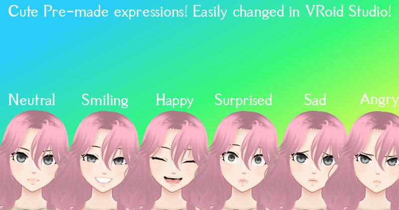 Customizable Vroid Feminine Base Shaded With Several Asset - Etsy
