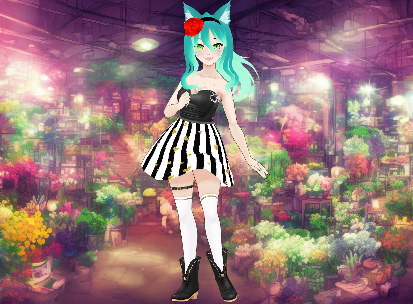 Vtubing Ready Premade 3d Avatar iris 52 - Etsy
