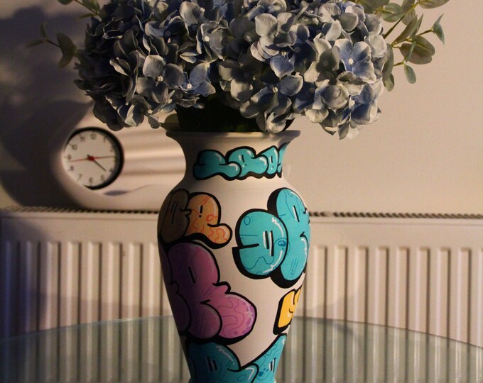 Graffiti Vase - Etsy