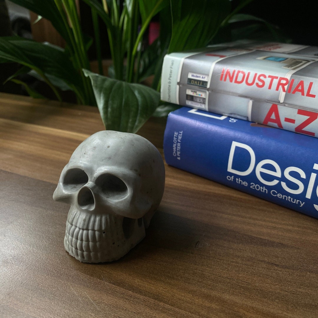 Concrete Skull Paperweight - Etsy