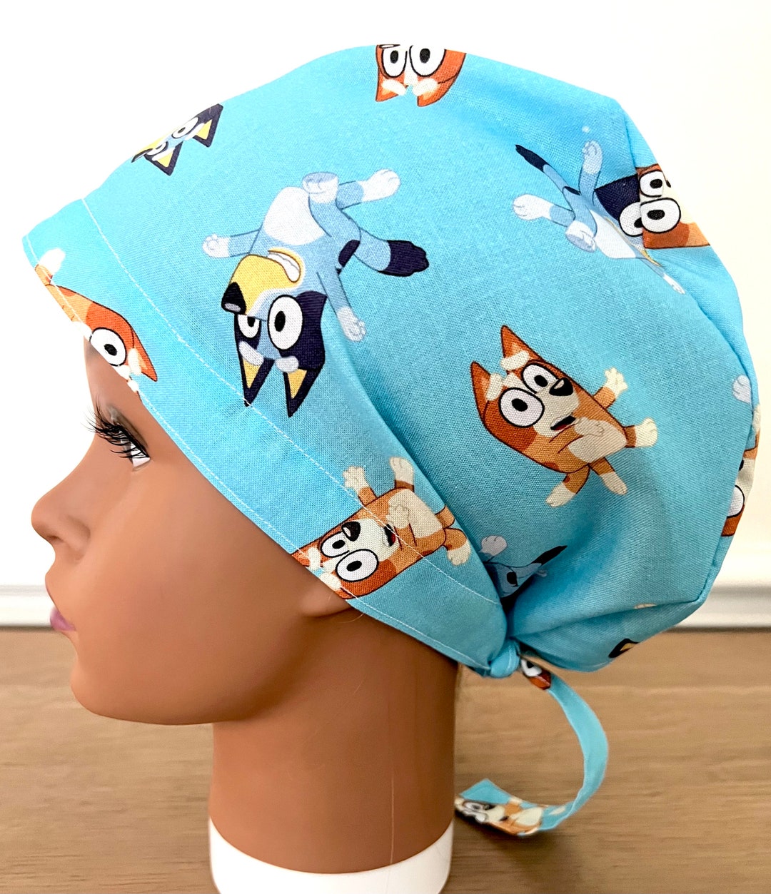 Women’s Bright Blue Bluey Scrub Cap - Etsy