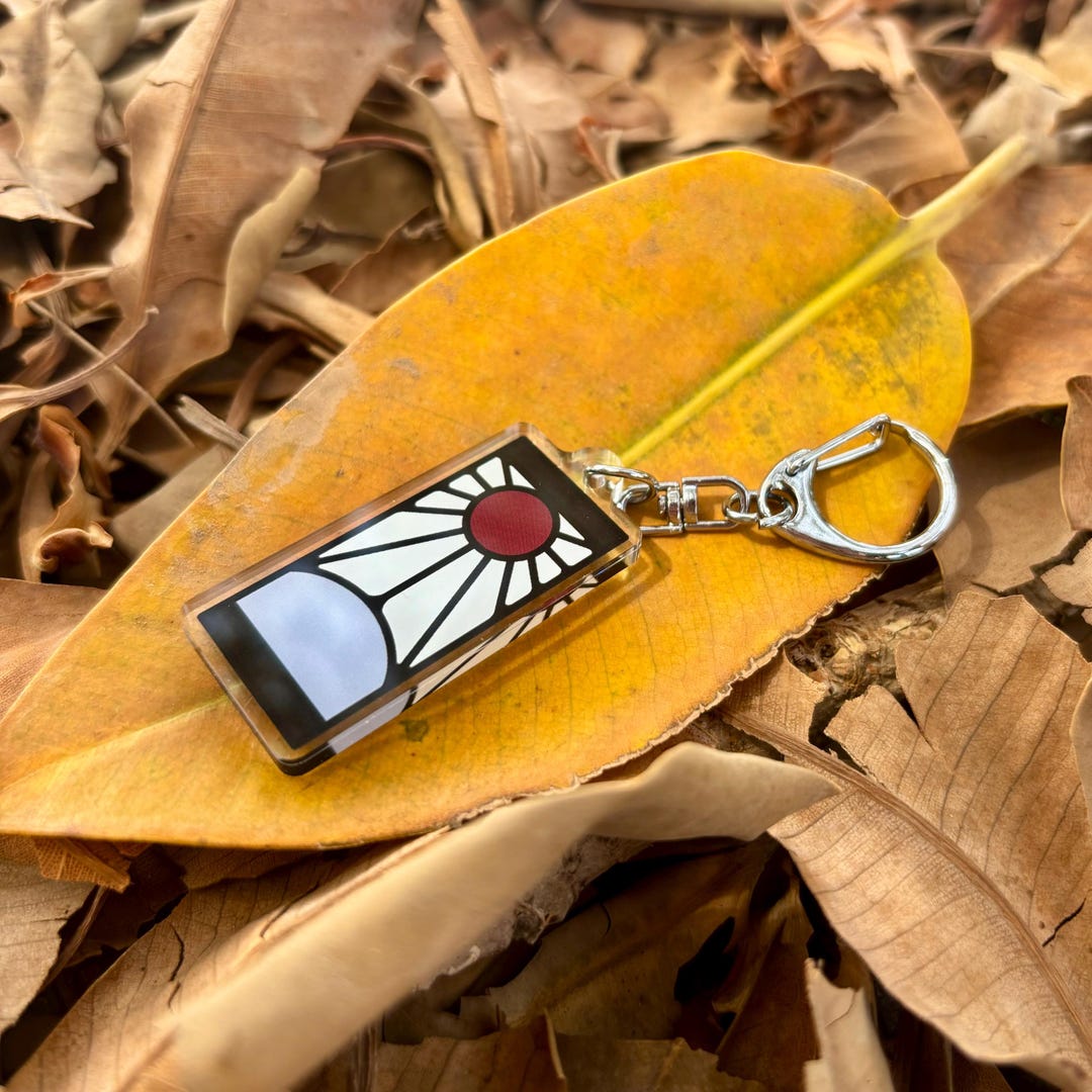 Tanjiro’s Sun ‘hanafuda’ · Acrylic Keychain | Kimetsu No Yaiba Fanart ...