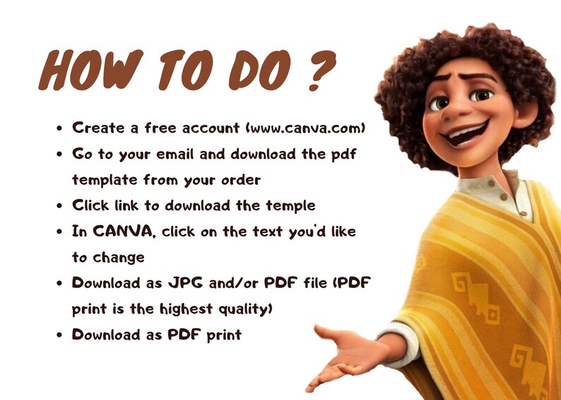 Encanto Birthday Invitation Kids Card, Editable in Canva Printable ...